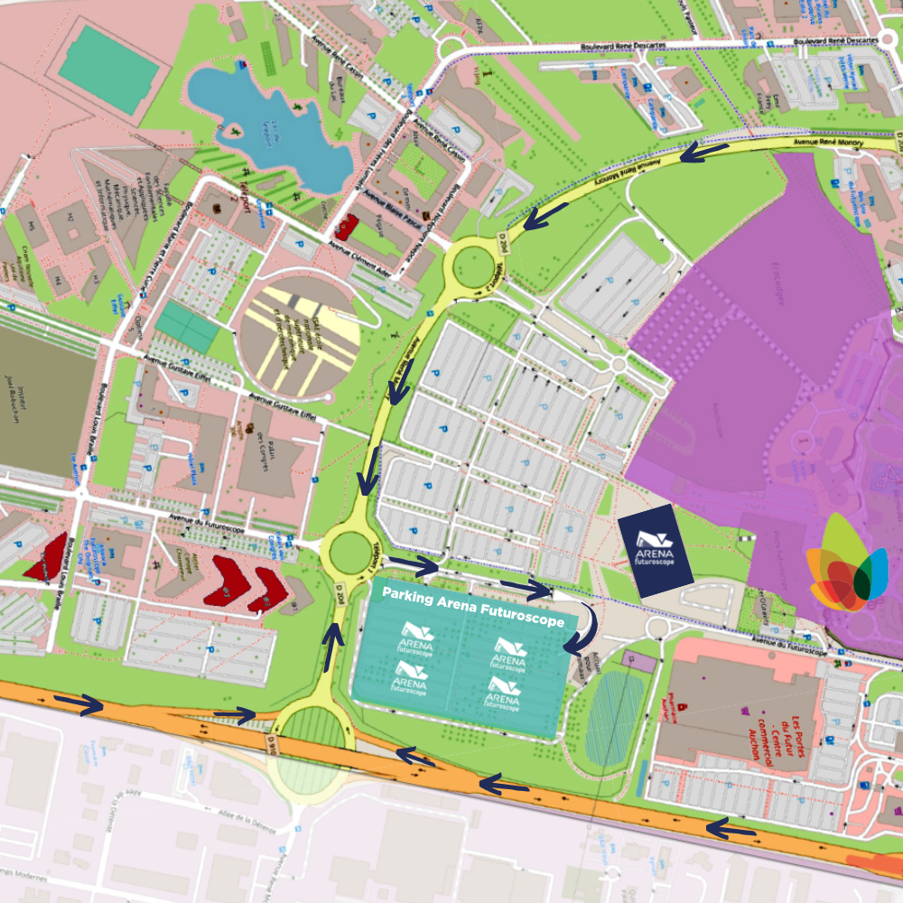 Venir à l'Arena - Arena Futuroscope
